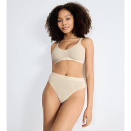 Soft-BH Sloggi "EVER Ease", Damen, Gr. M, N-Gr, beige (sand beige), Single Jersey, Obermaterial: 82% Baumwolle, 18% Elasthan, BHs Soft-BH, temperaturausgleichend, Baumwolle, atmungsaktiv