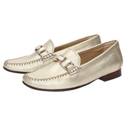 Slipper Sioux "Cambria", Damen, Gr. 39.5 (UK 6), gelb, Obermaterial: 100% Ziegenleder goatskin. 100% Gummi rubber., Schuhe Slipper