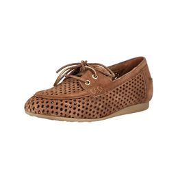 Schn&uuml;rschuh Paul Green "Paul Green Halbschuhe Veloursleder", Damen, Gr. 37, braun, Veloursleder, Schuhe Schn&uuml;rschuh