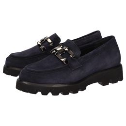 Slipper Sioux "Meredira-751-H", Damen, Gr. 36 (UK 3 1/2), blau (dunkelblau), Obermaterial: 100% Kalbsveloursleder CAVL. 100% Gummi rubber., Schuhe Slipper