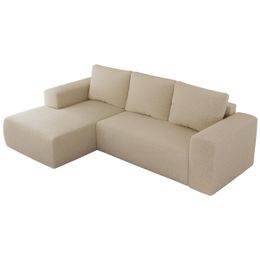 ECKSOFA TRENTINO L Beige Boucle - Links
