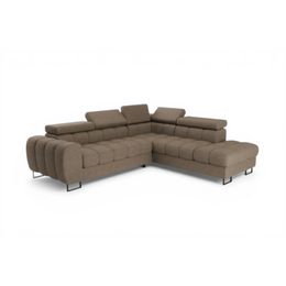 Fun M&ouml;bel ECKSOFA Bastien Max Mit Schlaffunktion