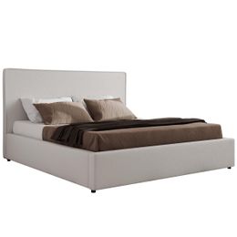 POLSTERBETT CORIVO CLASSIC 160/200 - Wei&szlig; Kunstleder - Schaum-Matratze