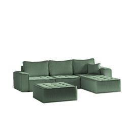 Fun M&ouml;bel ECKSOFA Sande In Raven
