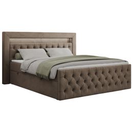 BOXBETT GOLD-9 LED 160/200 Braun Velvet - H4