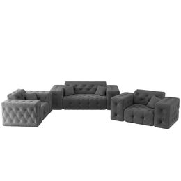 Fun M&ouml;bel SOFASET Chantal In Moly