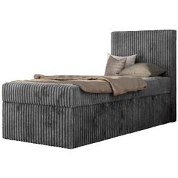 JUGENDBETT TILIO 90/200 - Grau - H4 - Rechts Seite