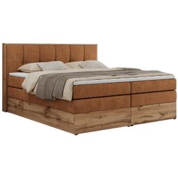 BOXSPRINGBETT ALBERO 1 KING 200/200 Orange Strukture - H4