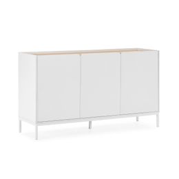 SIDEBOARD Curva 3 t&uuml;ren Wei&szlig;