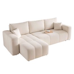 Fun M&ouml;bel ECKSOFA Leros Mit Schlaffunktion