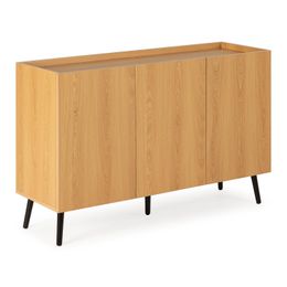 SIDEBOARD Siren 3 t&uuml;ren Eichenfarbe