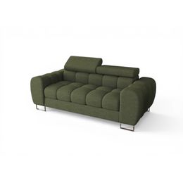 Fun M&ouml;bel SOFA 2-sitzer Bastien In Stoff Aragon