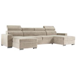 WOHNLANDSCHAFT FOX U Beige - Velvet