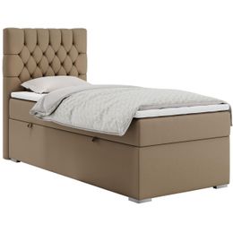 BOXBETT PERA 90/200 Braun Kunstleder - H3 - Links Seite