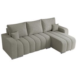 ECKSOFA KIRASSO L Hellgrau Boucle