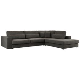 ECKSOFA Savona Dunkelgrau Velvet - rechts