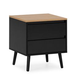 NACHTTISCH Desi 2 schubladen schwarze Farbe