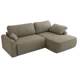 ECKSCHLAFSOFA CUBO L Grau Struktur - rechts