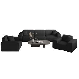Fun M&ouml;bel SOFASET Celes Premium 3-1-1 Stoff Scala