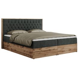 BOXBETT AMORE 200/200 Dunkelgrau Struktur - H3