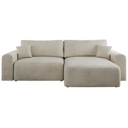 ECKSOFA NELSON Beige Velvet
