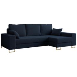 ECKSOFA Dorian Boucle Dunkelblau
