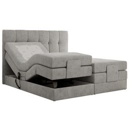 BOXBETT VITTORIA 200/200 - Hellgrau Struktur - H3