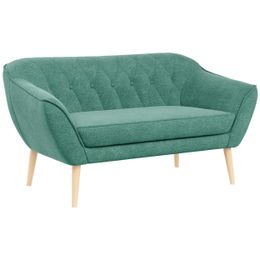 SOFA Pirs 2 Sitzer Strukture Gr&uuml;n