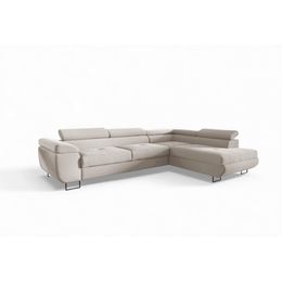 Fun M&ouml;bel ECKSOFA Declan Mit Schlaffunktion