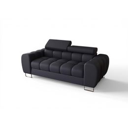Fun M&ouml;bel SOFA 2-sitzer Bastien In Stoff Moly