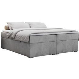 BOXBETT BESS 120/200 Hellgrau Velvet - H3