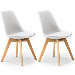 STUHL 2er-Set Klara Wei&szlig;