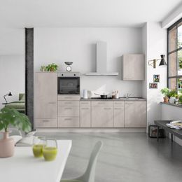Nobilia K&uuml;chenblock Riva Low m. Ger&auml;ten Grau
