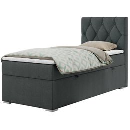 BOXBETT ALDA 90/200 Dunkelgrau Struktur - H3 - Rechts Seite