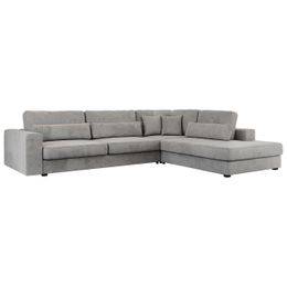 ECKSOFA Savona Hellgrau Velvet - rechts