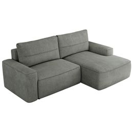 ECKSOFA BELLUNO L Grau Strukture - Rechts