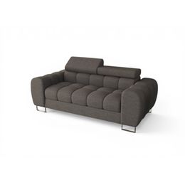 Fun M&ouml;bel SOFA 2-sitzer Bastien In Stoff Aragon