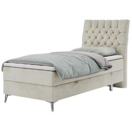 BOXBETT MILEN 90/200 Beige Velvet - H3 - Rechts Seite