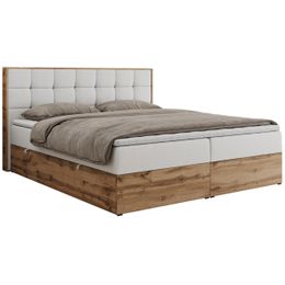 BOXBETT ALBERO 1 - 120/200 Wei&szlig; Kunstleder - H3