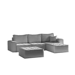 Fun M&ouml;bel ECKSOFA Sande In Raven