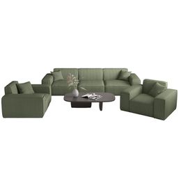 Fun M&ouml;bel SOFASET Celes Premium 3-1-1 Stoff Scala