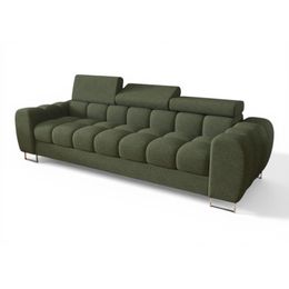 Fun M&ouml;bel SOFA 3-sitzer Bastien In Stoff Aragon
