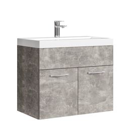 Badplaats BADM&Ouml;BEL-SET Montreal 2 Teile Beton Grau - 60 x 35 x 51 cm