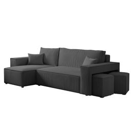 Fun M&ouml;bel ECKSOFA Adara Inkl. Hocker