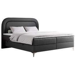 BOXBETT EIRA 120/200 Dunkelgrau Kunstleder - H3