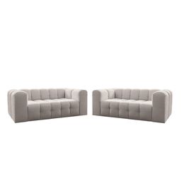 Fun M&ouml;bel SOFASET Solvie 2-2 In Moly