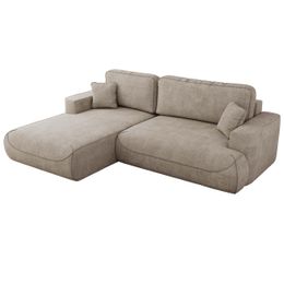 ECKSOFA OVO L Beige Struktur - Links Seite