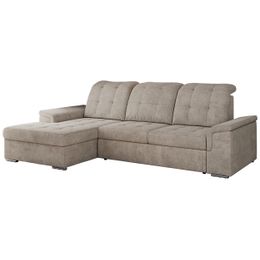 ECKSOFA MADRITO L - Beige Struktur - Links
