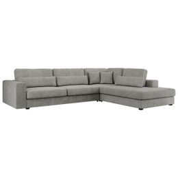 ECKSOFA Savona Hellgrau Strukture - rechts
