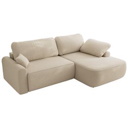 ECKSCHLAFSOFA CUBO L Beige Boucle - rechts